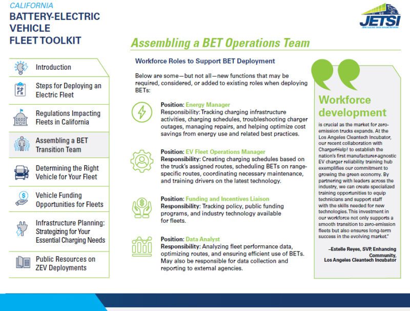 New Resources for Fleets from JETSI Project Partners